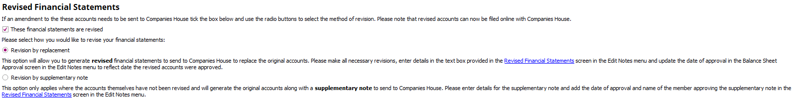 How do I submit revised accounts electronically to Companies House? - Knowledge Base - TaxCalc